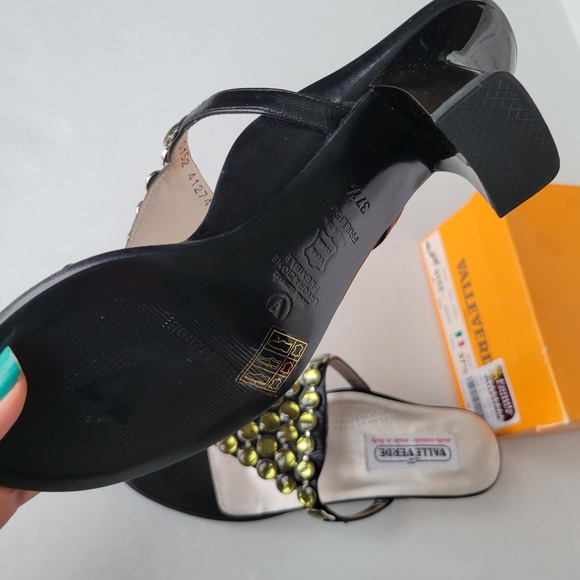 Valleverde | Shoes | Valleverde Frilly 55 Sandals Made In Italy Crystal ...